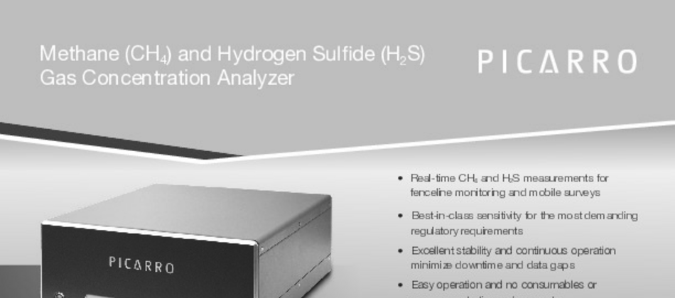 G2204 Analyzer Datasheet | Picarro